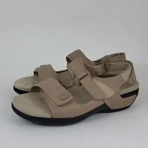 Aravon | Shoes | Aravon Sandals Womens 7d Katy Slingback Cream Leather ...